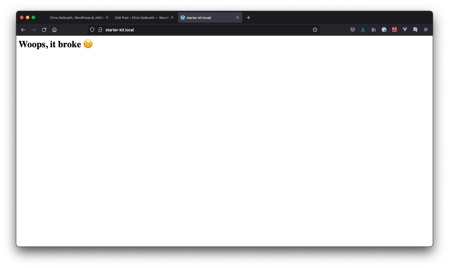 Chris Galbraith – CMS for my static frontend